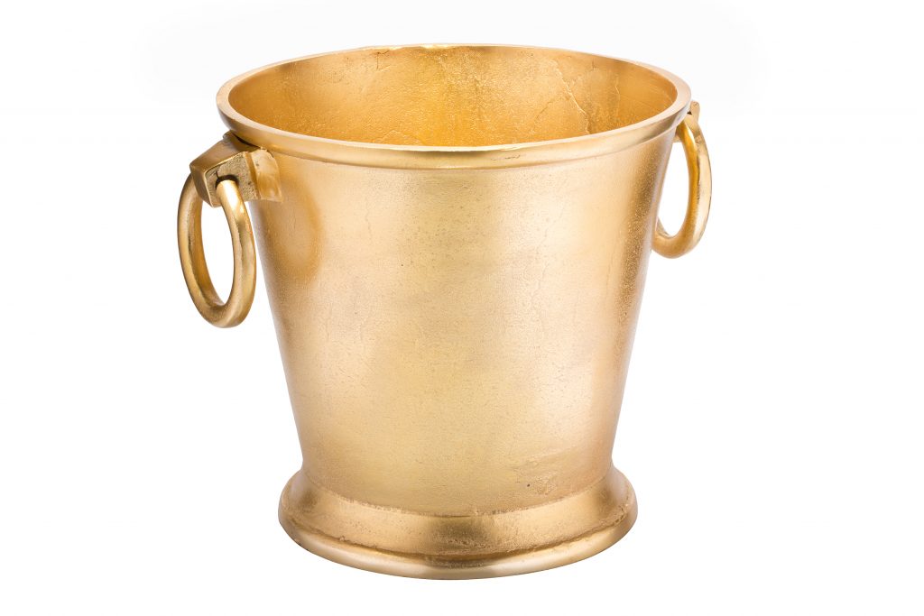 Gold Champagne Bucket - Place Settings Event Hire London & UK
